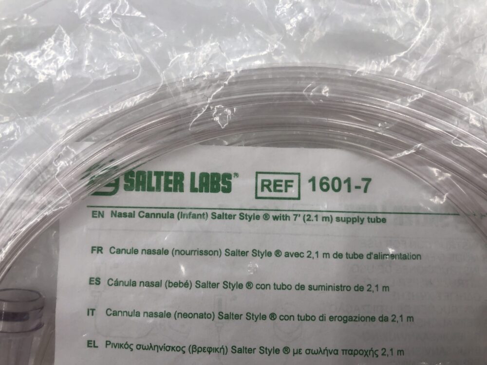 Salter Labs 1601-7 Nasal Cannula (Infant) with 7' (2.1m) Supply Tube ...