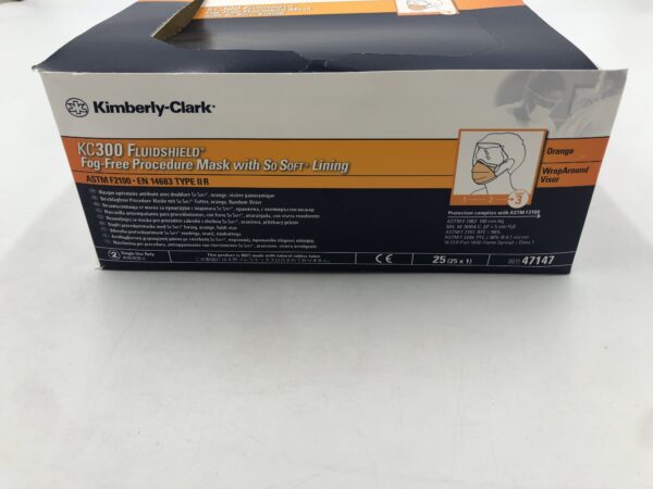 Kimberly-Clark 47147 KC300 Fluidshield Fog-Free Procedure Mask level 3 ...