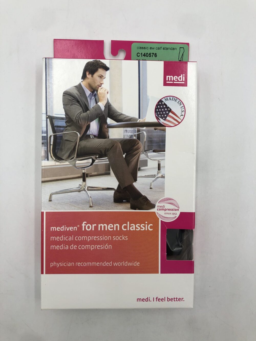 Mediven C140576 Compression Stockings For Men Classic EW Calf Standard ...