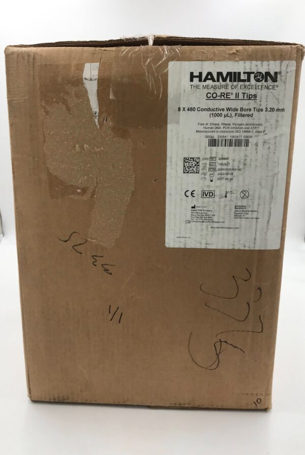 HAMILTON 235541 Co-Re II Conductive Wide Bore Tips Filtered 1000uL ...