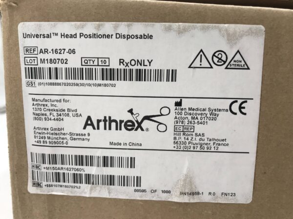 Arthrex AR-1627-06 Universal Head Positioner Disposable (10/Case) - GB ...
