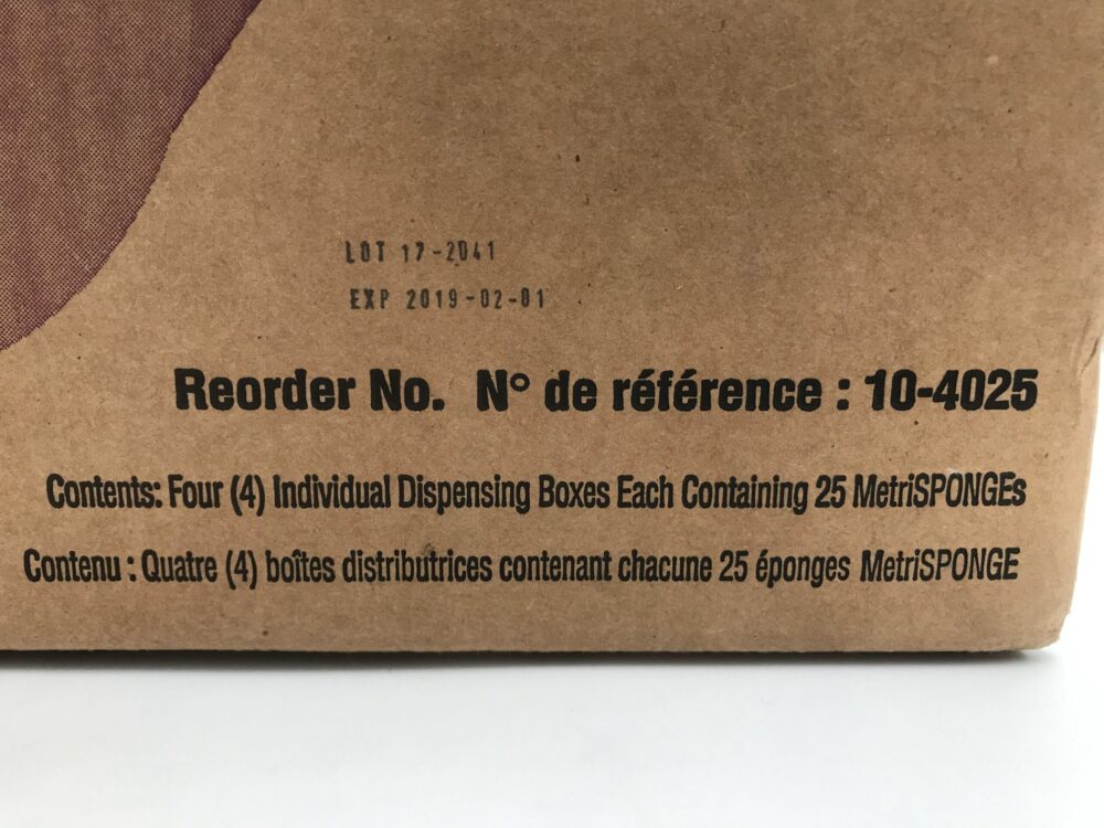 Metrex 10-4025 MetriSponge Saturated with MetriZyme Dual Enzymatic ...