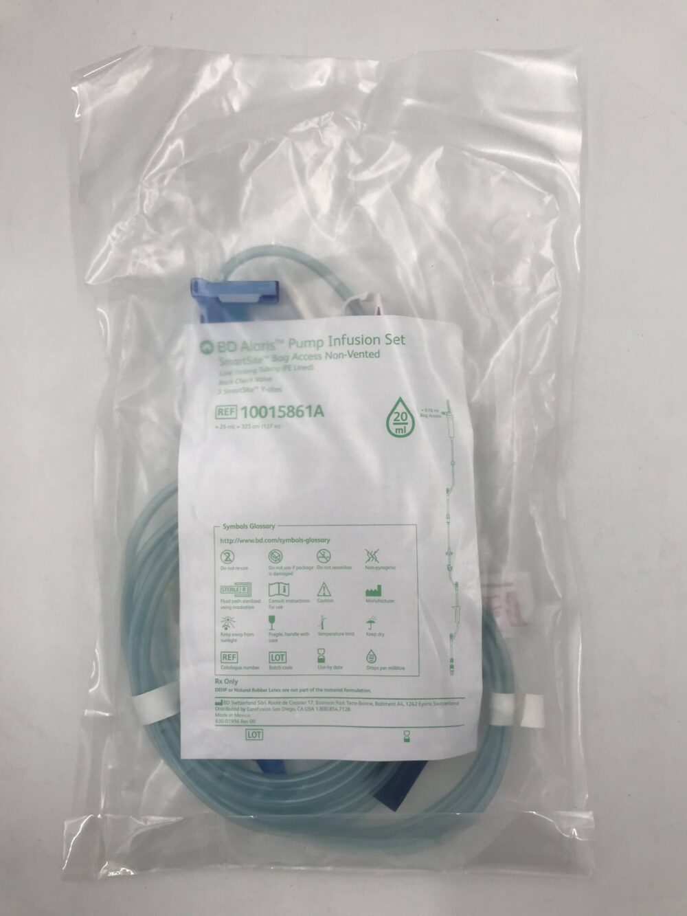 BD 10015861A Alaris Pump Infusion Set SmartSite Bag Access Non-Vented ≈ ...
