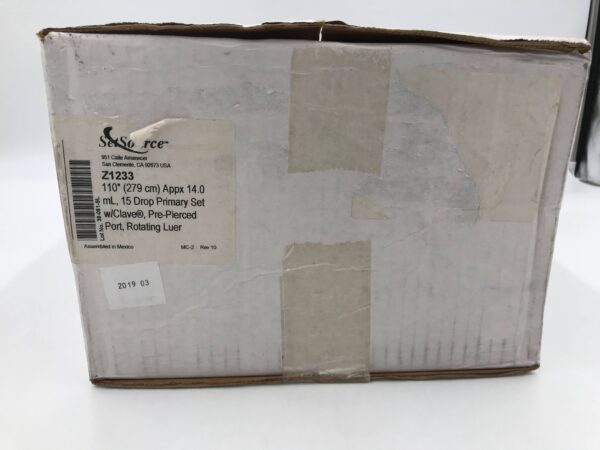 Set Source Z1233 Primary Set w/Clave, Pre-Pierced Port, Rotating Luer ...
