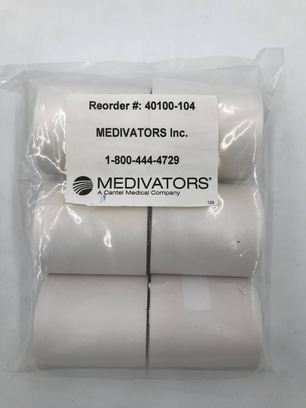 Medivators 40100-104 Printer Paper Single Ply with Spindle Hole (6 Pack ...