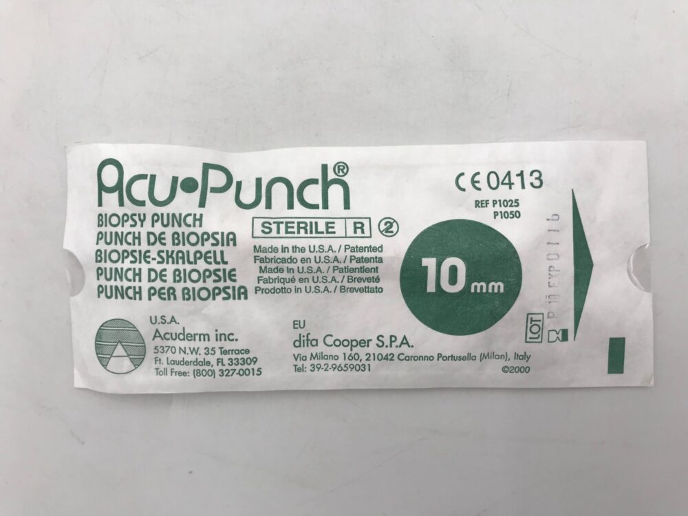 Acuderm P1025 Acu Punch Biopsy Punch 10mm (X) - GB TECH USA