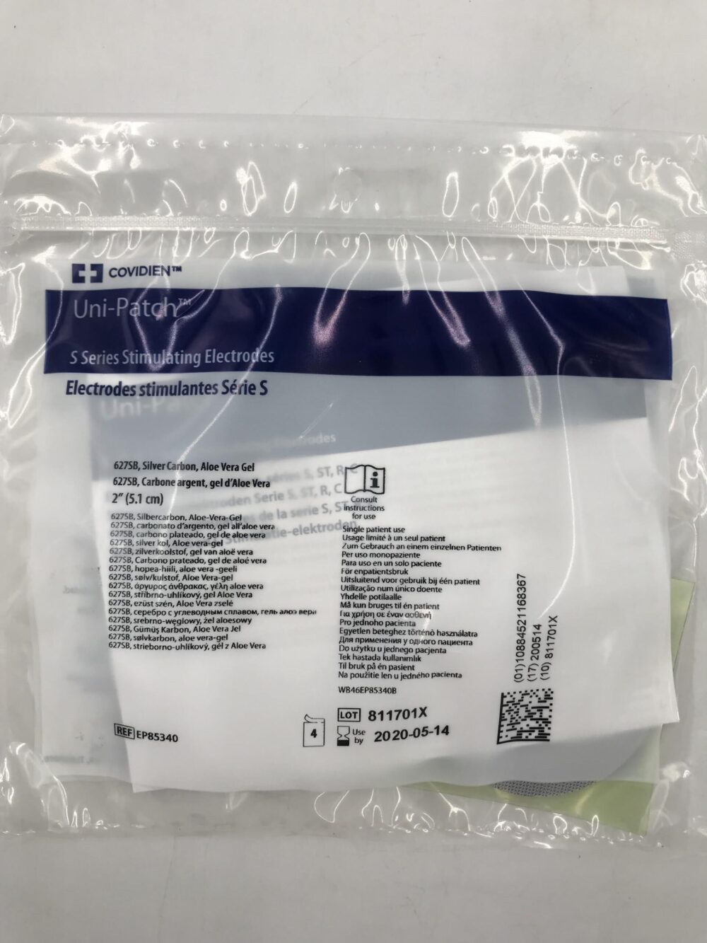 Covidien EP85340 Uni-Patch S Series Stimulating Electrodes 2" (4/Pack ...