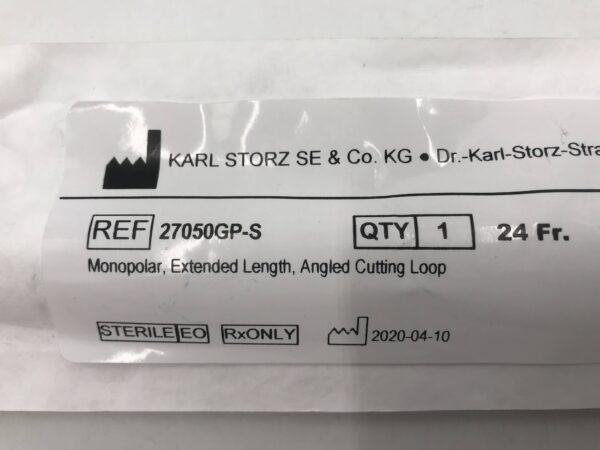 Storz 27050GP-S Monopolar Extended Length Angled Cutting Loop 24Fr – GB ...