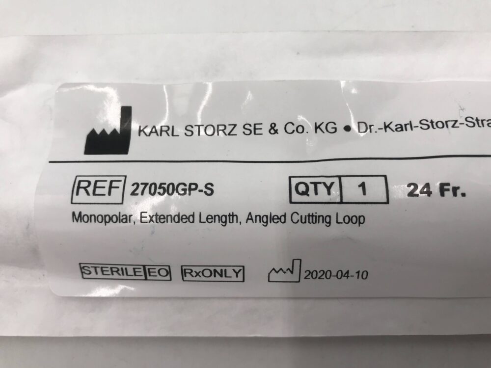 Storz 27050GP-S Monopolar Extended Length Angled Cutting Loop 24Fr - GB ...