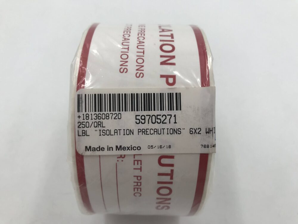 PDC 59705271 “Isolation Precaution” Labels 250/QRL - GB TECH USA