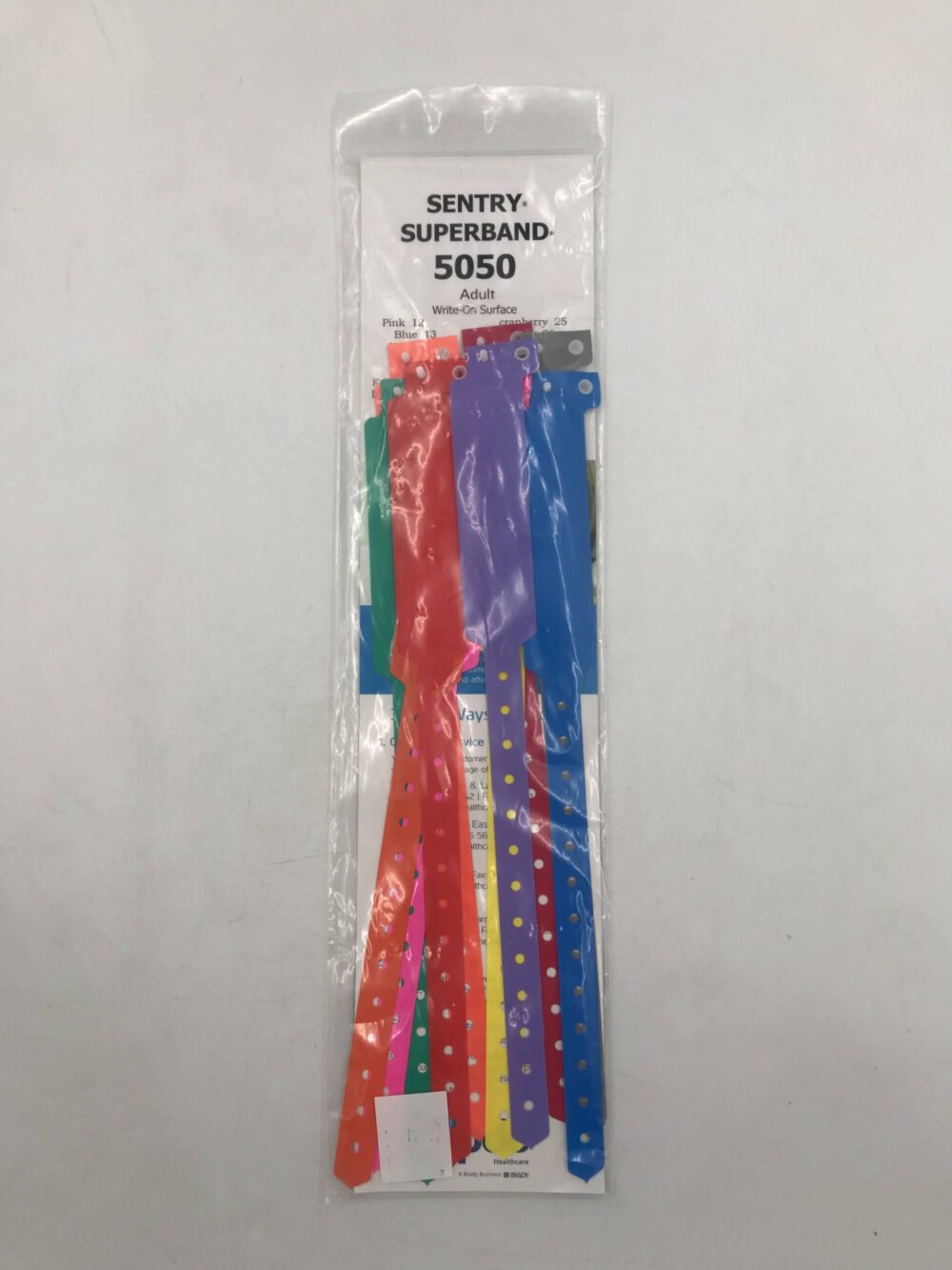 PDC 5050 Sentry Superband Adult Write-On Surface Wrist Bands - GB TECH USA