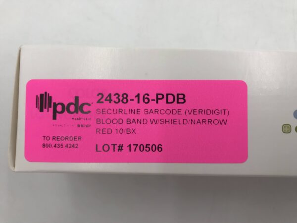 PDC 2438-16-PDB Bar Code Blood Band – Narrow with Tail (10/Box) - GB ...