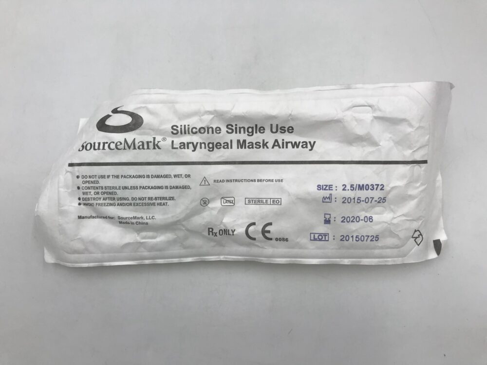 SourceMark M0372 Disposable Single Use Laryngeal Mask Airway 2.5 (10/Box) (X) - GB TECH USA