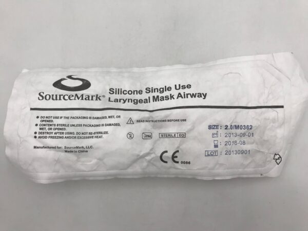 SourceMark M0362 Silicone Single Use Laryngeal Mask Airway 2.0 (X) - GB ...