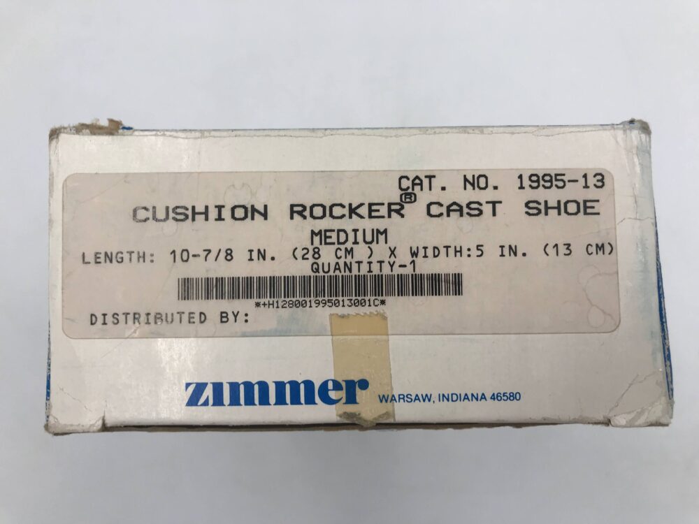 Zimmer 1995-13 Cushion Rocker Cast Shoe Medium Length=10-7/8in Width ...