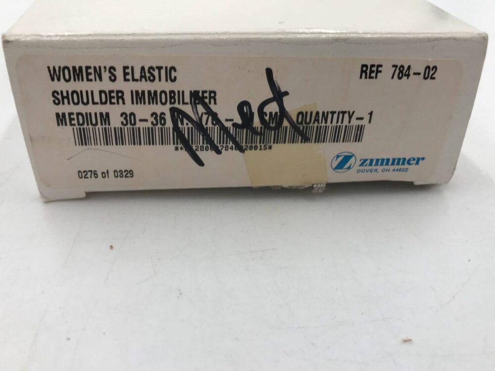 Zimmer 784-02 Women's Elastic Shoulder Immobilizer Medium 30-36in - GB ...