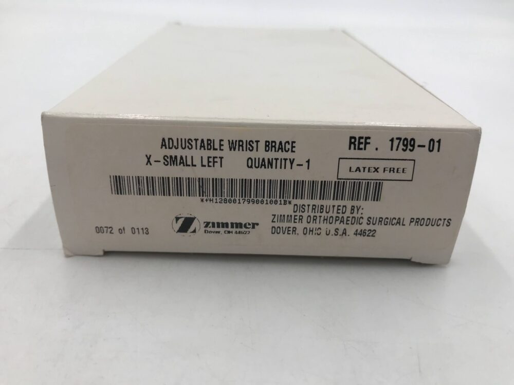 Zimmer 1799-01 Adjustable Wrist Brace X-Small Left - GB TECH USA