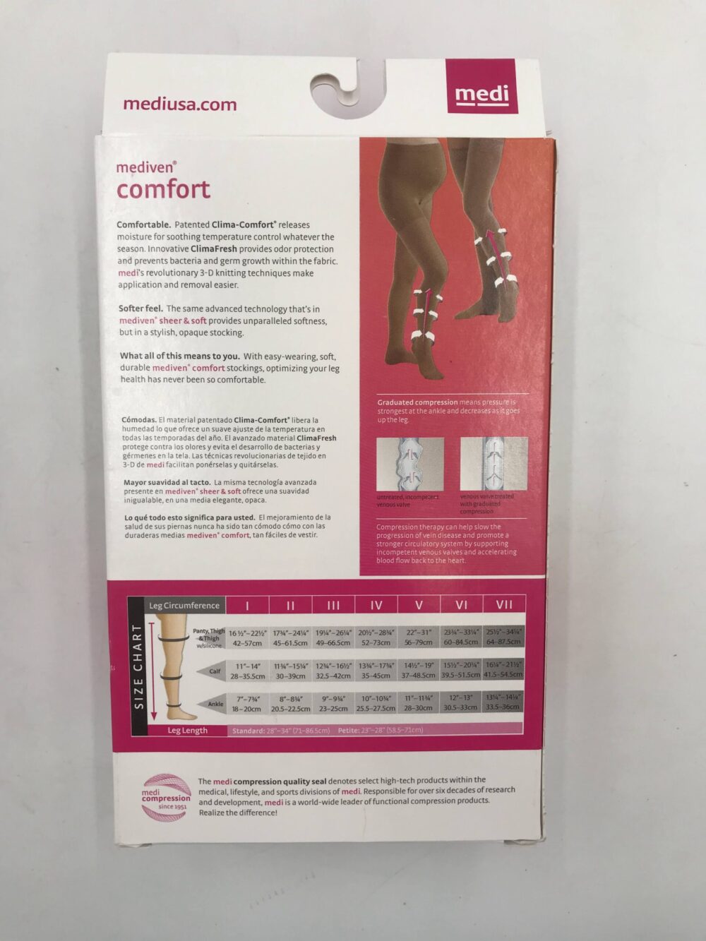 Mediven 48906 Compression Stockings Comfort Panty Closed Toe Natural ...