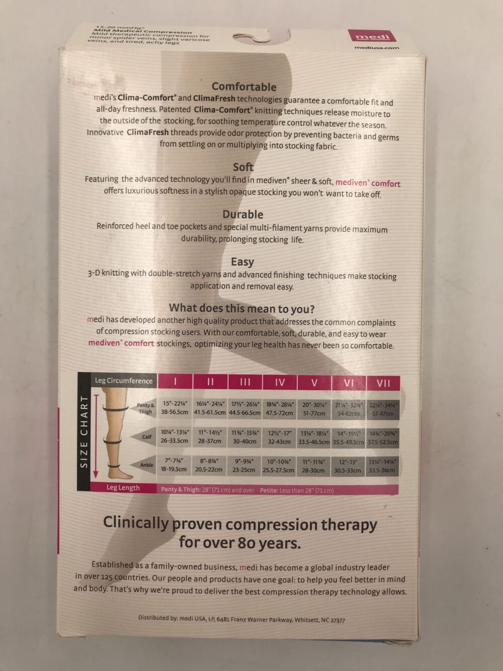 Mediven 45303 Comfort Natural Closed Toe Mat. Panty Compression ...