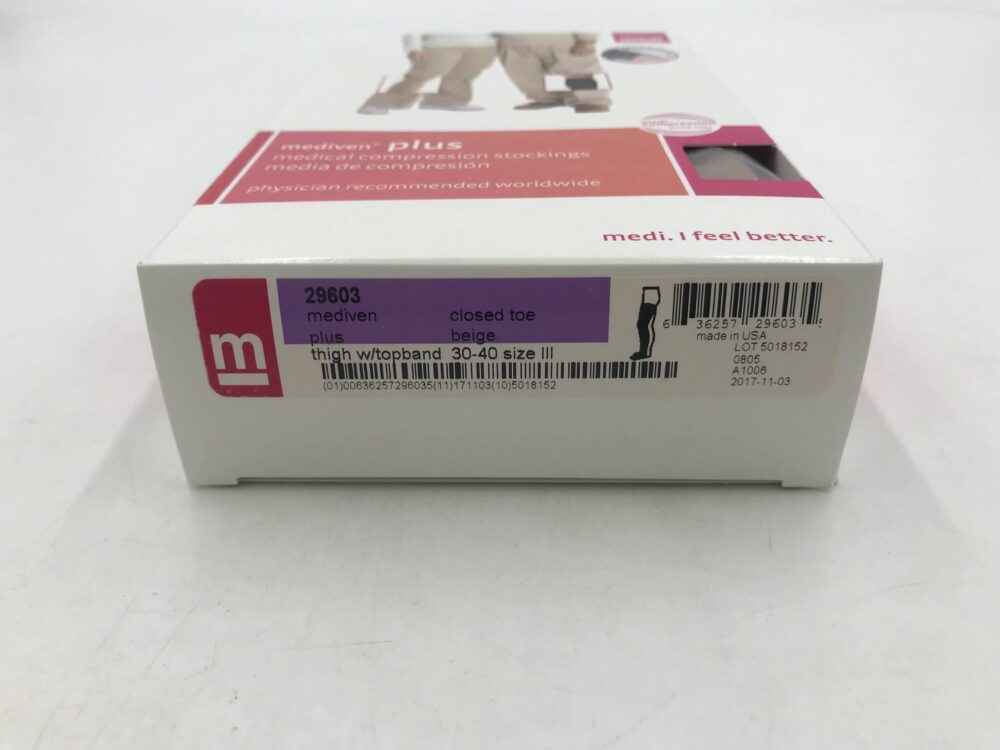 Mediven 29603 Compression Stockings Plus Thigh w/Topband Closed Toe ...