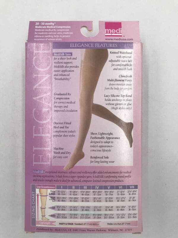 Mediven 17403 Compression Stockings Elegance Mat Panty Petite Closed ...