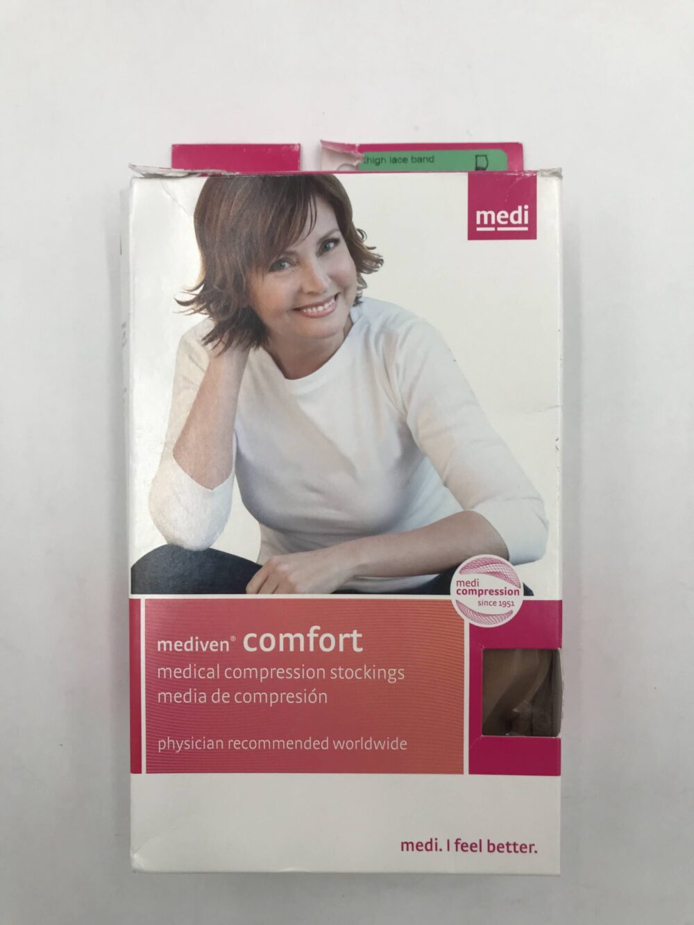 Mediven 47706 Compression Stockings Thigh Lace Band Closed Toe Natural ...