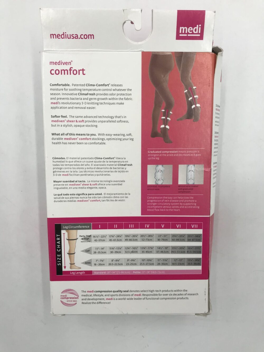 Mediven 47706 Compression Stockings Thigh Lace Band Closed Toe Natural ...