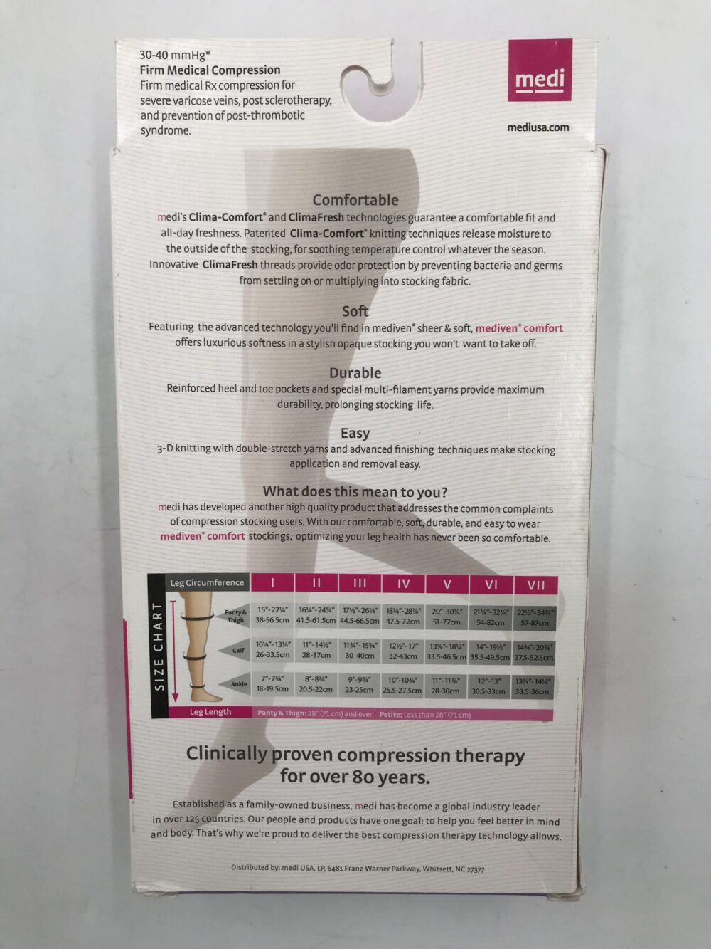 Mediven 48601 Compression Stockings Comfort Thigh Petite Closed Toe ...