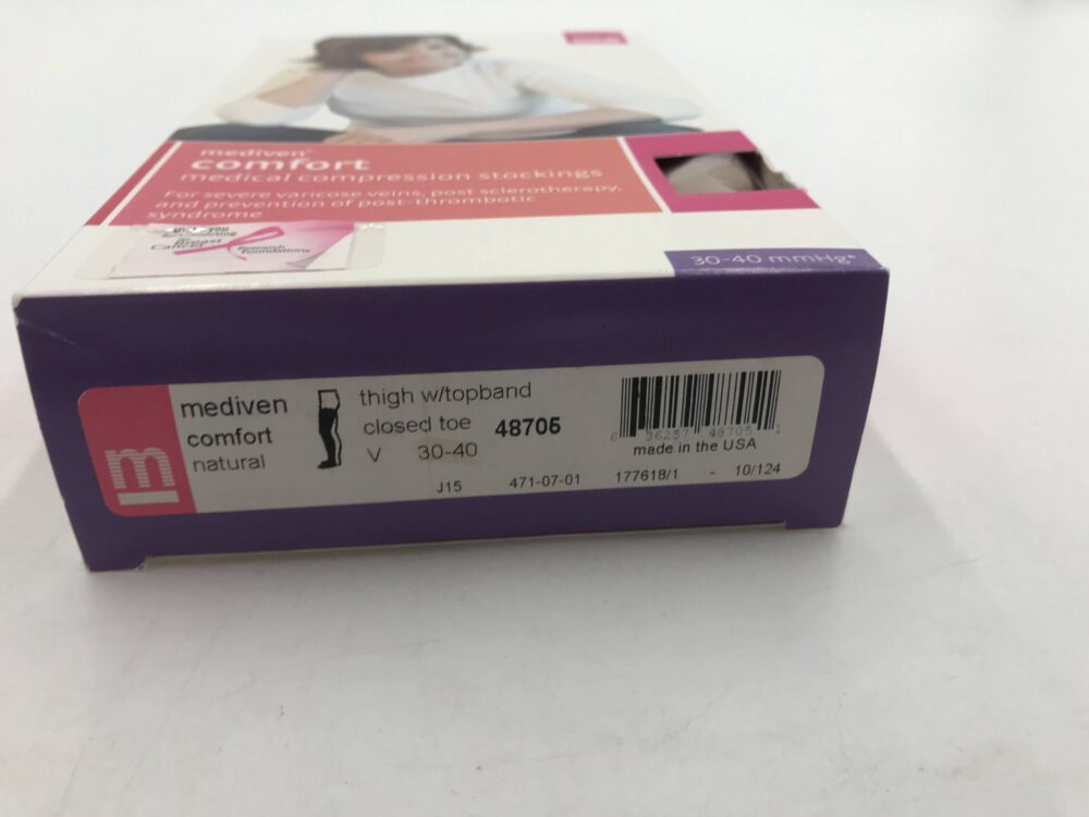 Mediven 48705 Compression Stockings Comfort Thigh w/Topband Closed Toe ...