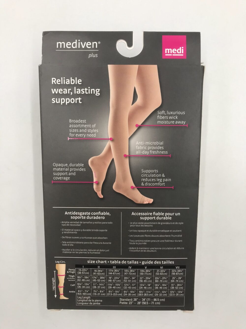 Mediven 29607 Compression Stockings Plus Thigh w/Topband Closed Toe Beige 30-40 Size VII - GB ...