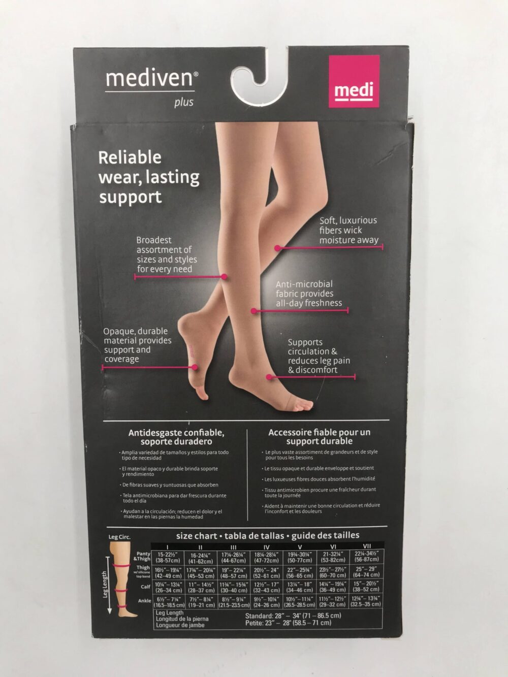Mediven 20005 Compression Stockings Plus Thigh w/Topband Open Toe Beige ...