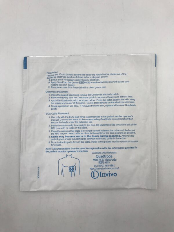 PHILIPS MEDICAL 9303 Invivo Quadtrode MRI ECG Pad (4/Pack)(X) - GB TECH USA
