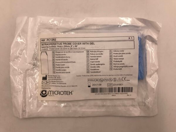 MICROTEK MEDICAL PC1292 Intradoperative Probe Cover w/Gel 14cm x 244cm ...