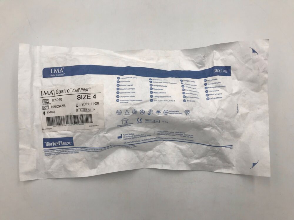 TELEFLEX 1E5040 LMA Gastro Cuff Pilot Laryngeal Mask Airway Size4 (X ...