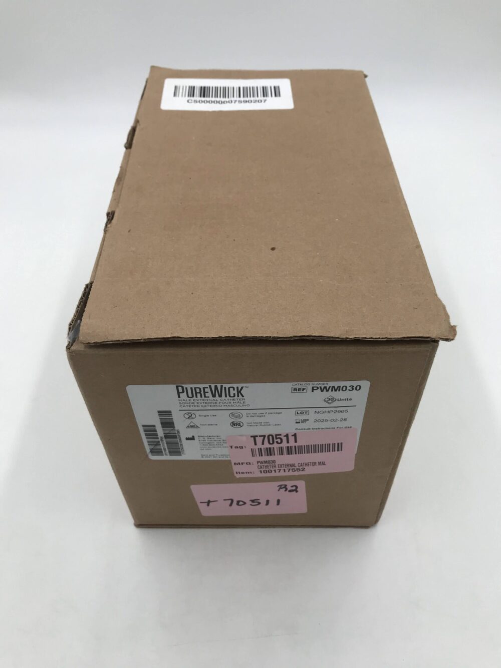 BARD PWM030 PureWick Male External Catheter (30/Case) - GB TECH USA