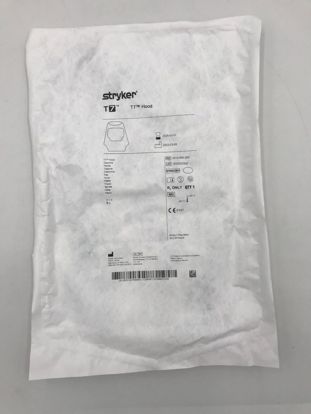 STRYKER 0416-800-200 T7 Hood - GB TECH USA