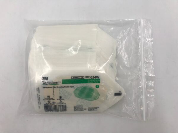 3M 1624W Tegaderm Transparent Film Dressing Frame Style 6cm X 7cm(100 ...