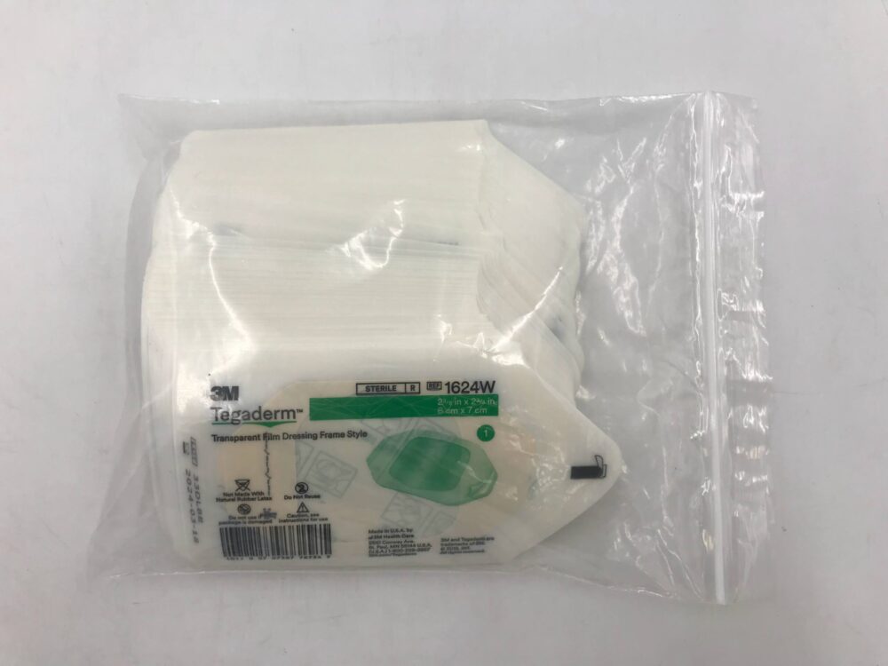 3M 1624W Tegaderm Transparent Film Dressing Frame Style 6cm X 7cm(100 ...