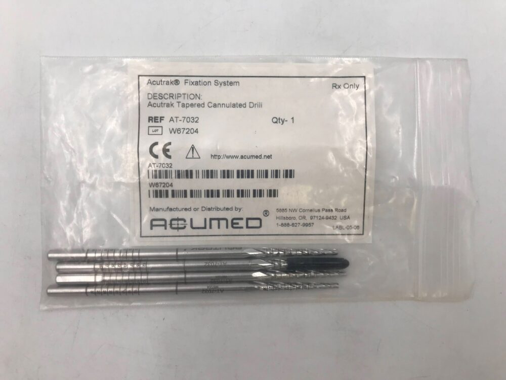 ACUMED AT-7032 Acutrak Fixation System Tapered Cannulated Drill (4/Pack ...