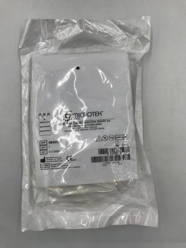 MICROTEK MEDICAL 4840CL Microshield Microscope Drape 46in x 105in(X ...