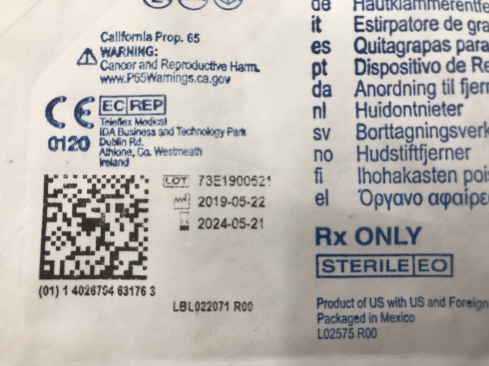 Teleflex 525980 Weckstat Skin Staple Remover - GB TECH USA