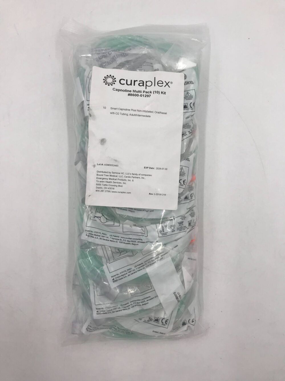 Curaplex 8600-01297 Smart Capnoline Plus Non-Intubated, Oral/Nasal with ...