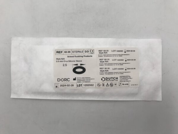 Dorc 92-35 Scleral Buckling Products Oval Silicone Sleeve 2.5mm - GB ...