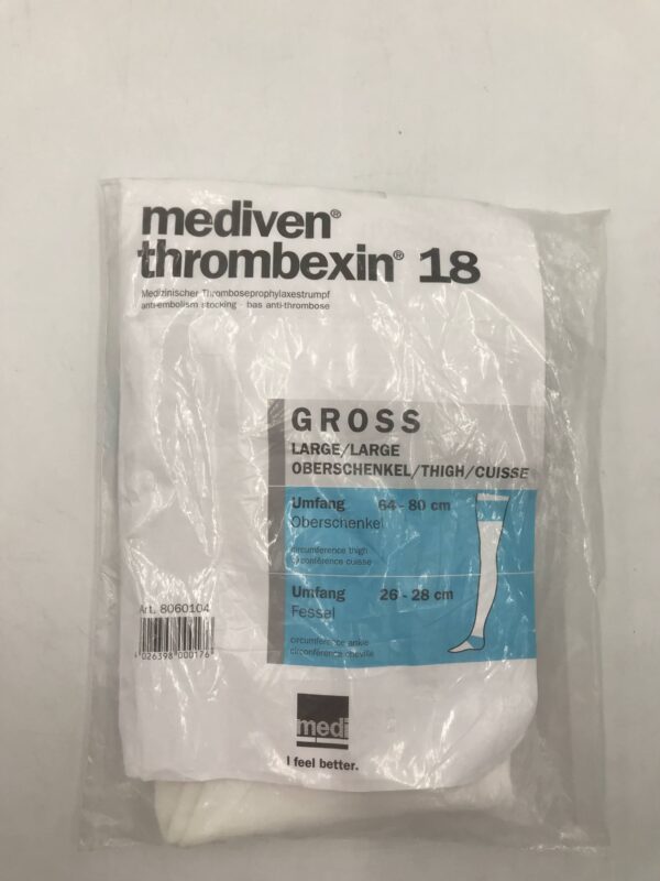 Mediven 8060104 Thrombexin 18 Anti-Embolism Stocking Gross Large Thigh ...