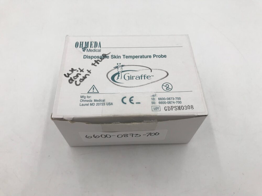 Ohmeda Medical 6600-0873-700 Giraffe Disposable Skin Temperature Probe ...
