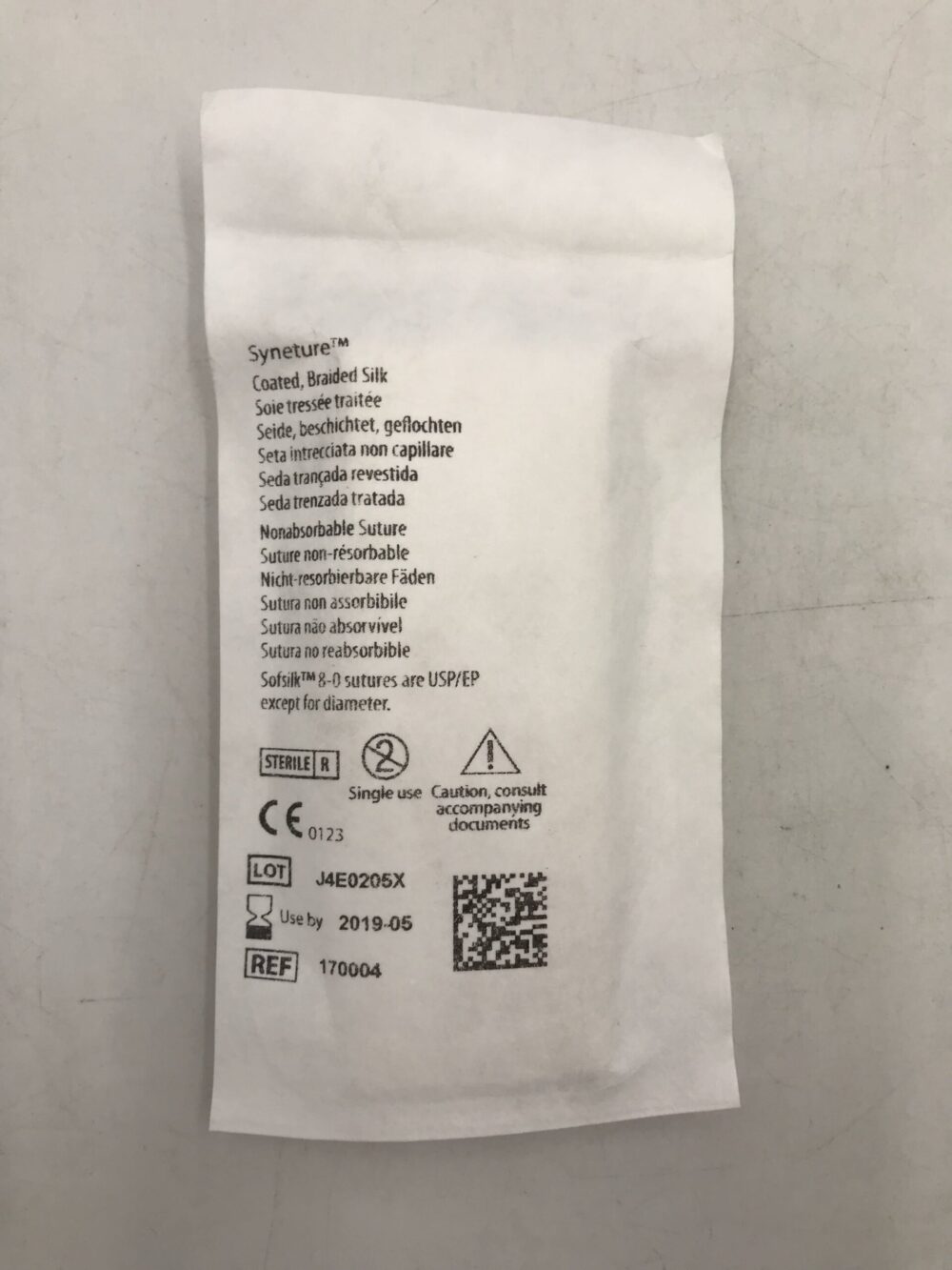 COVIDIEN 170004 Sofsilk Syneture Coated, Braided Silk Single Stitch ...