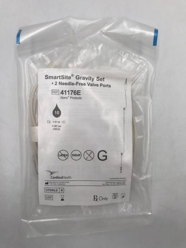 CareFusion 41176E SmartSite Gravity Set 2 Needle-Free Valve Ports ...