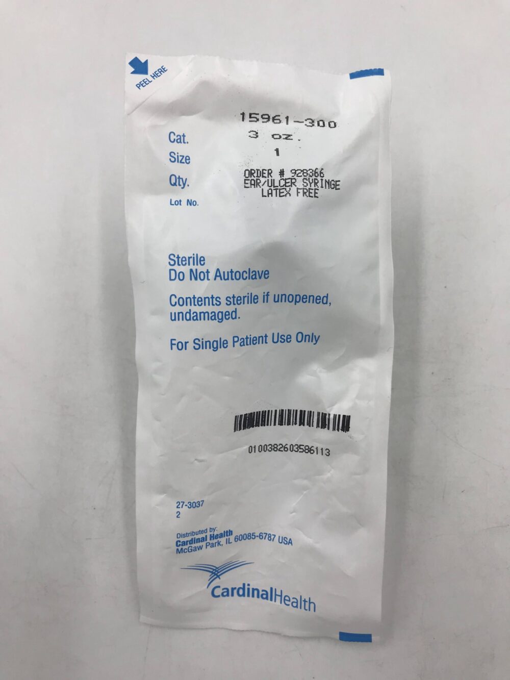 CARDINAL HEALTH 15961-300 Ear/Ulcer Syringe 3oz - GB TECH USA