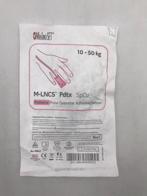 MASIMO 2510 Pediatric Pulse Oximeter Adhesive SpO2 Sensor 10-50kg(X ...