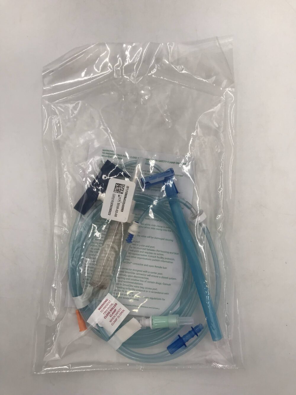 BD 24601-B007T Alaris Pump Infusion Set SmartSite Bag Access Non-Vented ...